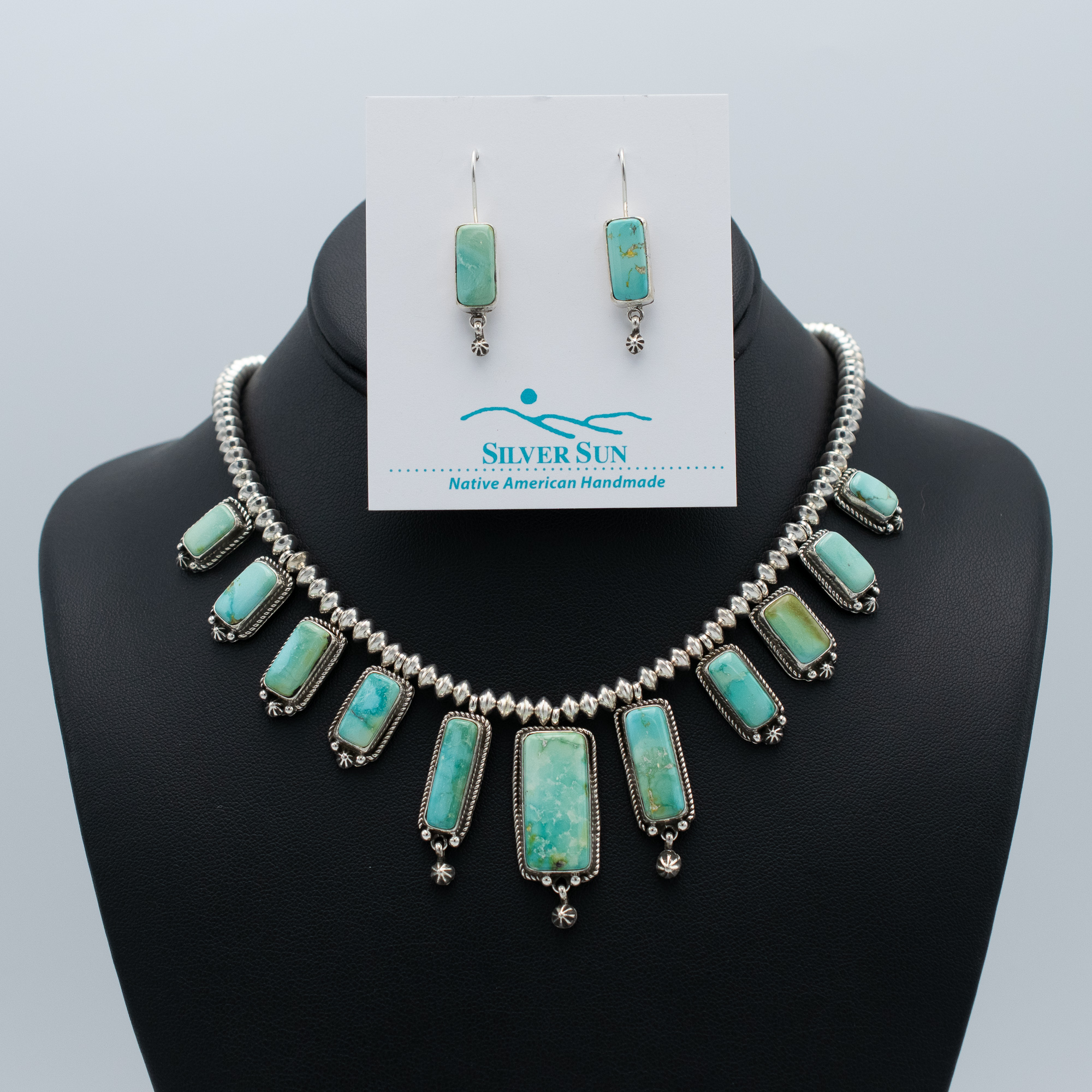 Verde Valley Turquoise Jewelry Set | Silver Sun