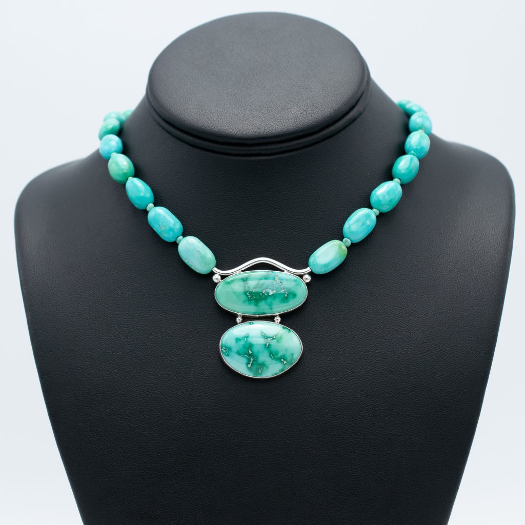 Armenian Turquoise Necklace | Silver Sun