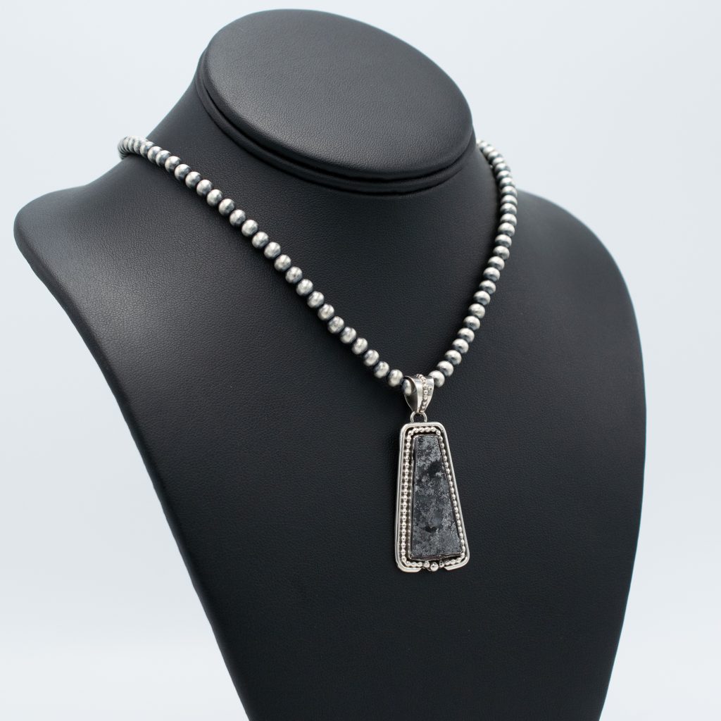 Natural Silver Necklace | Silver Sun