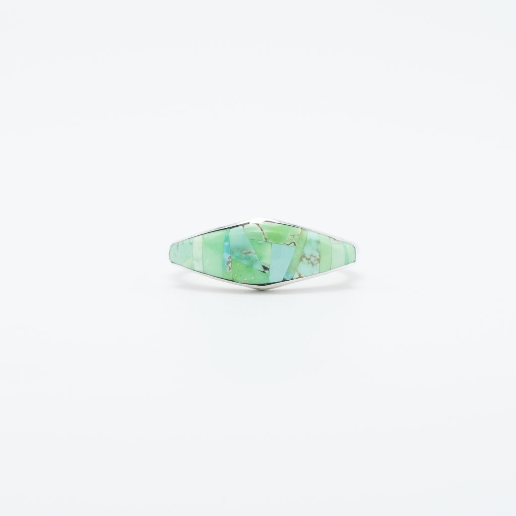 Carico Lake Turquoise Inlay Ring | Silver Sun