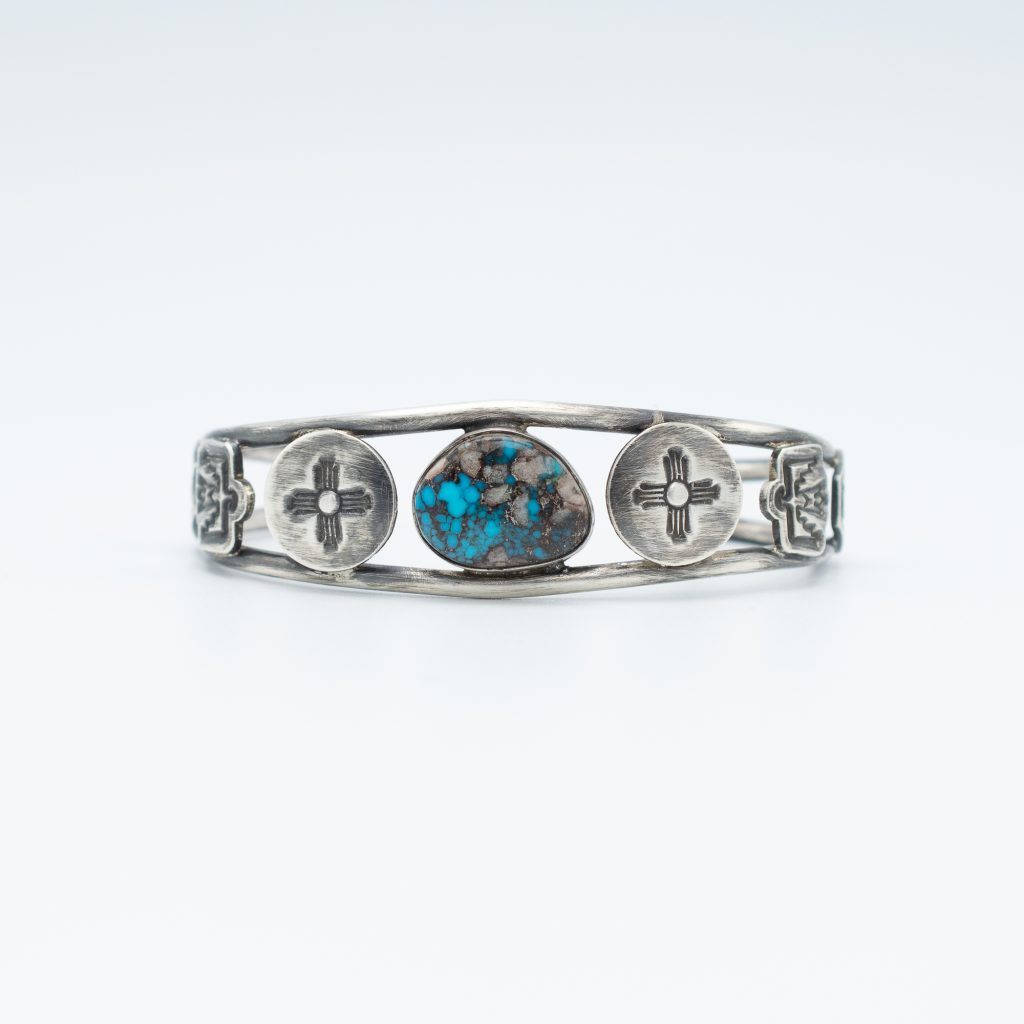 Candelaria Turquoise Bracelet | Silver Sun